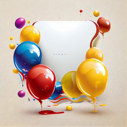 Free Download Colorful Liquid Oil Painting Birthday Background