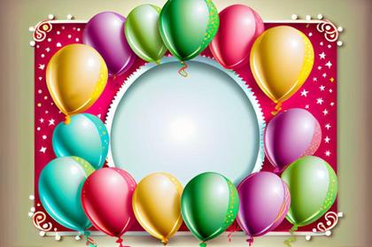 Free Download Colorful Birthday Card Background Image