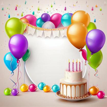 Free Download Colorful Happy Birthday Card Background Image