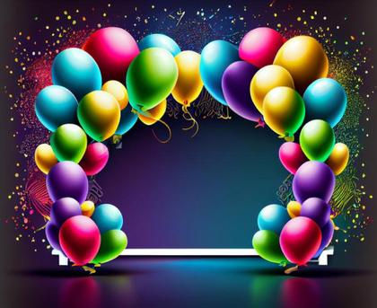 Free Download Colorful Happy Birthday Card Background Image