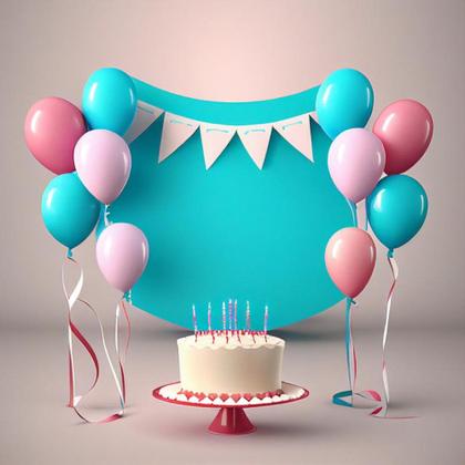 Free Download Colorful Birthday Card Background