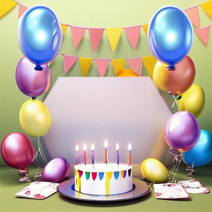 Free Download Colorful Happy Birthday Card Background