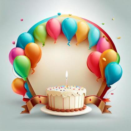 Free Download Colorful Birthday Card Background