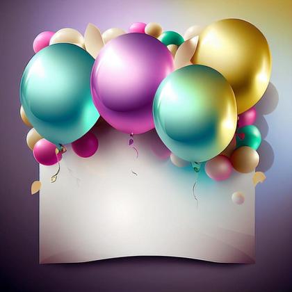 Free Download Colorful Birthday Card Background
