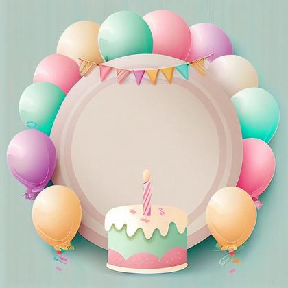 Free Download Pastel Color Birthday Background Image