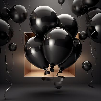 Free Download Black Happy Birthday Background Image
