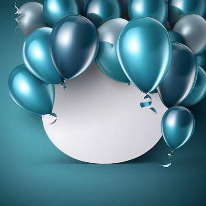 Free Download Blue Happy Birthday Background Image