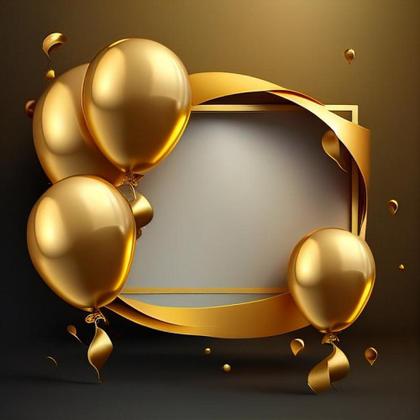 Free Download Gold Happy Birthday Background