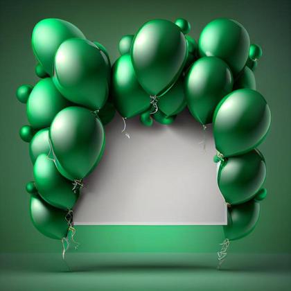 Free Download Green Birthday Card Background