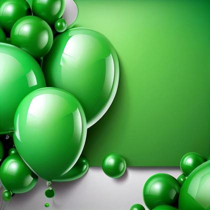 Free Download Green Birthday Card Background