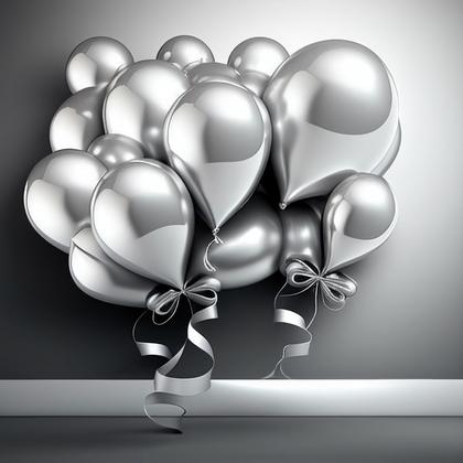 Free Download Silver Birthday Card Background Image