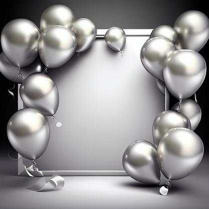 Free Download Silver Birthday Background