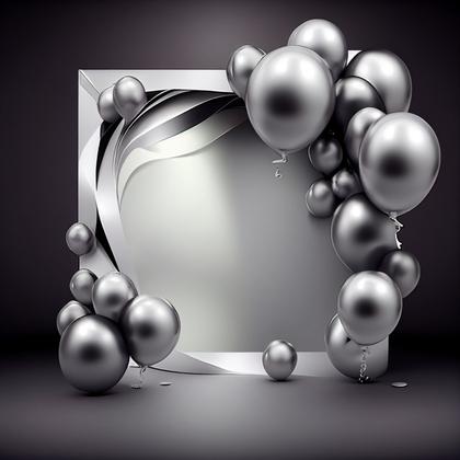 Free Download Silver Birthday Background Image