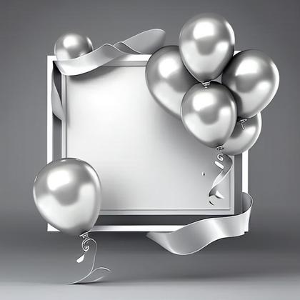 Free Download Silver Birthday Background