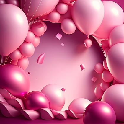 Free Download Pink Birthday Card Background Image