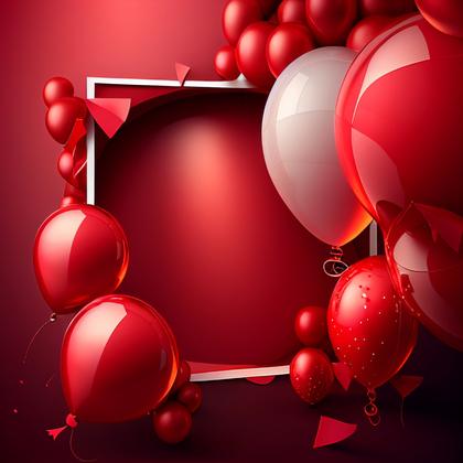 Free Download Red Happy Birthday Background