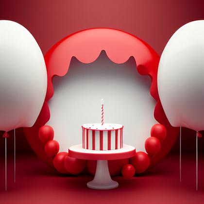 Free Download Red Birthday Card Background
