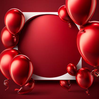 Free Download Red Happy Birthday Card Background Image