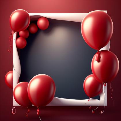 Free Download Red Happy Birthday Card Background Image