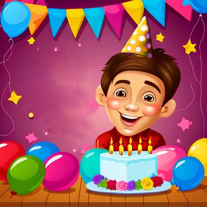 Free Download Cartoon Birthday Background