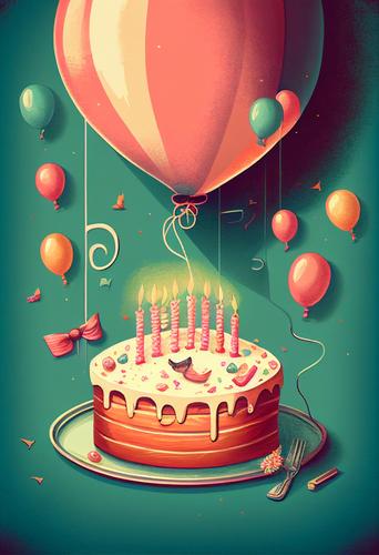 Free Download Vintage Happy Birthday Background Image