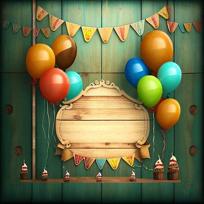 Free Download Vintage Happy Birthday Frame Background