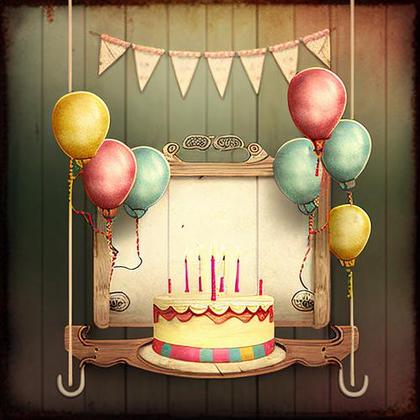 Free Download Vintage Birthday Background Image