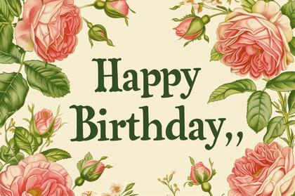 Free Download Happy Birthday Flowers Background