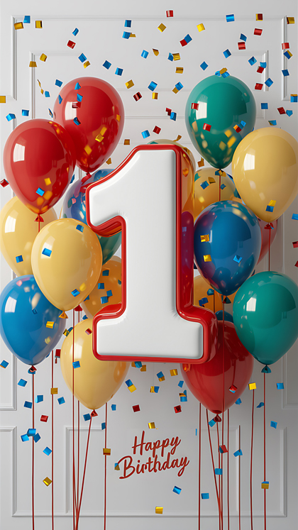 20 Free Printable “happy 1st Birthday” Images: Celebrate in Style ...