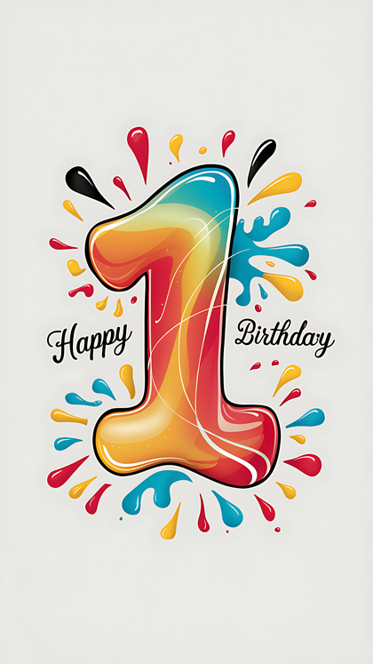 Free Download Happy 1st Birthday Princess