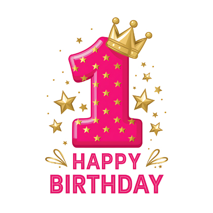 Free Download Happy 1st Birthday