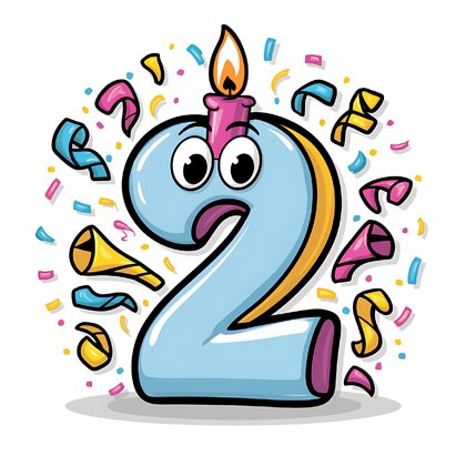 Free Download Happy 2nd Birthday Panda