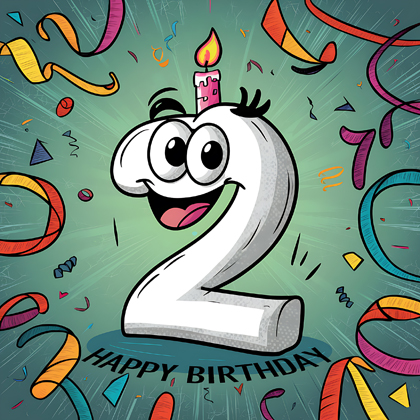 Free Download Happy 2nd Birthday