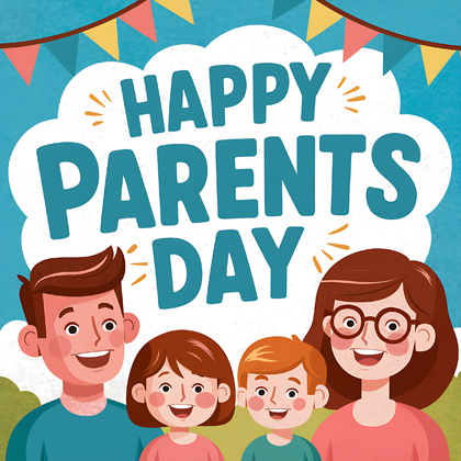 Free Download Happy Parents Day Banner Design