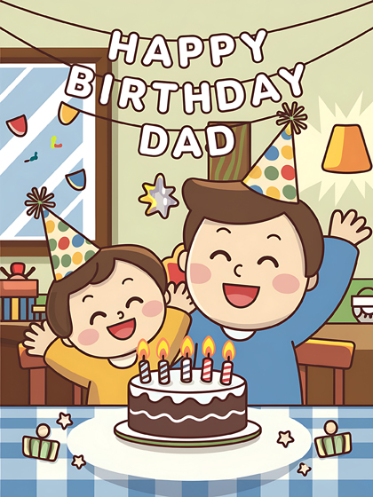 Free Download Happy Birthday Dad Floral
