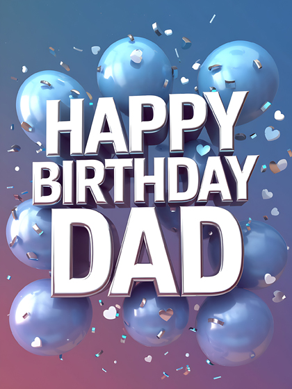 Free Download Happy Birthday Dad Floral