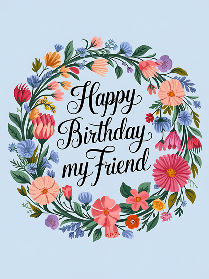 Free Download Happy Birthday My Friend
