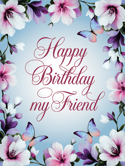 Free Download Happy Birthday My Friend Doodles