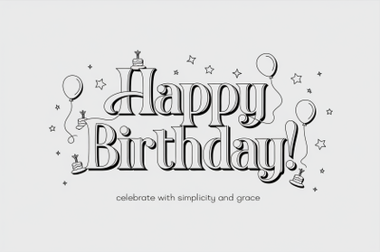 30 Free Happy Birthday Text Designs For Every Occasion! | 123freevectors
