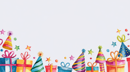 Free Download Watercolor Birthday Banner