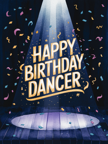 25 Free Happy Birthday Dancer Designs For Every Celebration ...