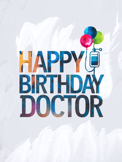 Free Download Happy Birthday Doctor Watercolor Illustration