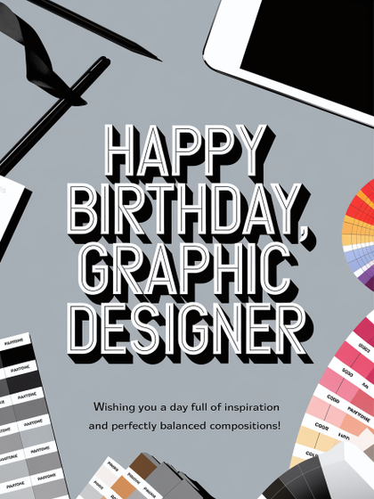 Free Download Watercolor Birthday Card for Graphic Designers