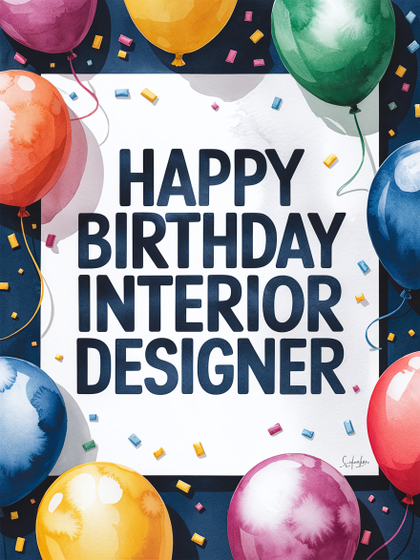 Celebrate Interior Designers With 30 Free & Fabulous Birthday Designs ...