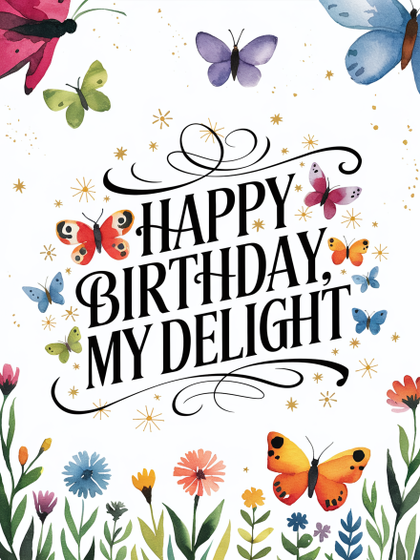 1 Happy Birthday My Delight Design Bundles | Download High-resolution ...