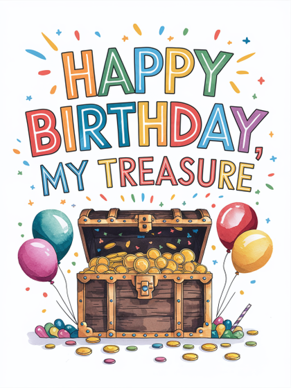 Free Download Happy Birthday Treasure Chest