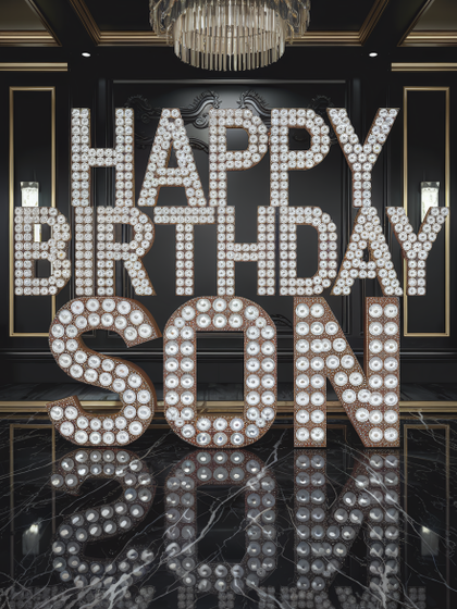 Free Download Happy Birthday Son Sign