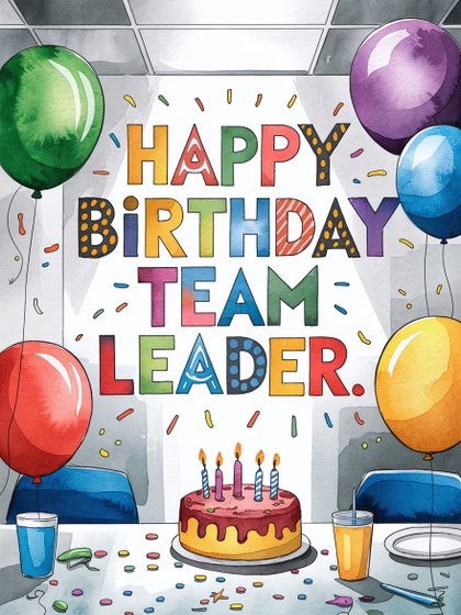1 Happy Birthday Team Leader Design Bundles | Download High-resolution ...