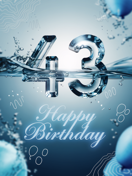 Free Download Happy 43rd Birthday Chocolate Sweets Card