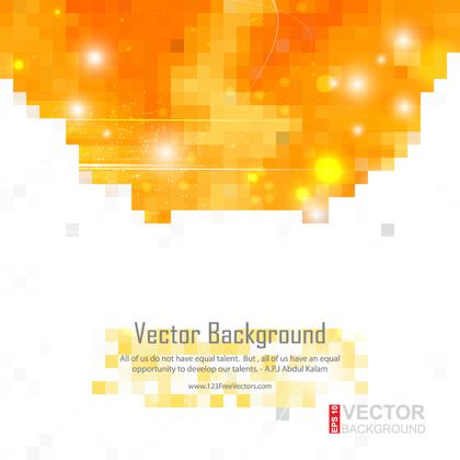 Amber Color Square Background Vector